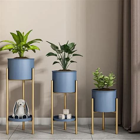 화분받침대 럭셔리 다리미 아트 꽃 홀더 실내 거실 녹색 Luo 식물 거치대 스탠드 발코니 고기 바닥 화분 티몬