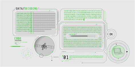 Premium Vector Futuristic Interface Of Satellite Data Decoding Program