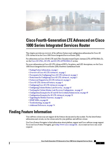Cisco 1100 Series Swcfg Chapter 01011 Pdf Pdf High Speed Packet Access 4 G