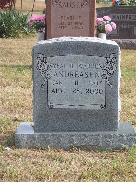 Sybal Beatrice Warren Andreasen 1907 2000 Find A Grave Memorial