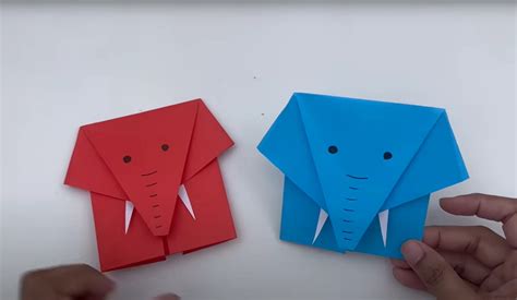 ساخت کاردستی فیل با کاغذ های رنگی ساده ترین روش ساخت کاردستی فیل