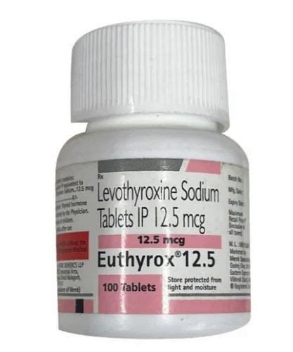 Euthyrox 12 5 Mg Tablet At Rs 210 Bottle Levothyroxine Sodium Tablets Usp In Nagpur Id
