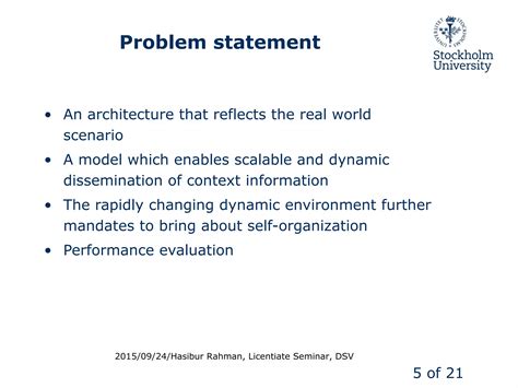 Self Organizing Logical Clustering Topology For Managing Distributed Context Information Ppt
