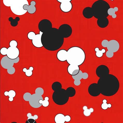 Papel De Parede Disney Mickey Mouse Red Elo7 Produtos Especiais