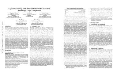Logical Reasoning With Relation Network For Inductive Knowledge Graph