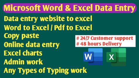 Do Perfect Data Entry Excel Word Copy Paste By Dataentryforu1 Fiverr