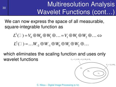 Ppt Wavelets And Multiresolution Processing Multiresolution Analysis