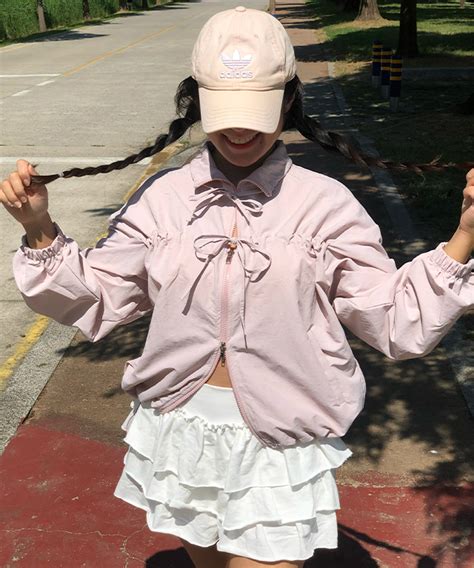 [봄맞이🌸 인생샷보장🫶🏻]여자 봄 가을 경량 리본 방수 바람막이 데일리 노카라 재킷 에이블리