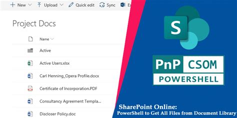 Sharepoint Online Powershell To List All Files In A Document Library Sharepoint Diary