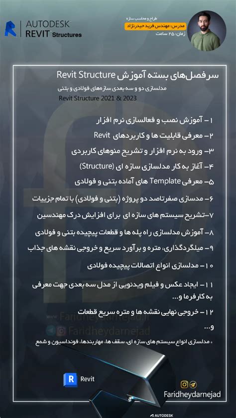 فیلم آموزشی رویت استراکچر Revit Structures مهندس حیدرنژاد