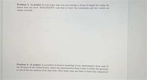 Solved Problem 2 5 Points In How Many Ways Can You