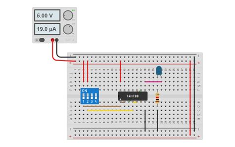 Circuit Design Or Using Nand Gate Tinkercad