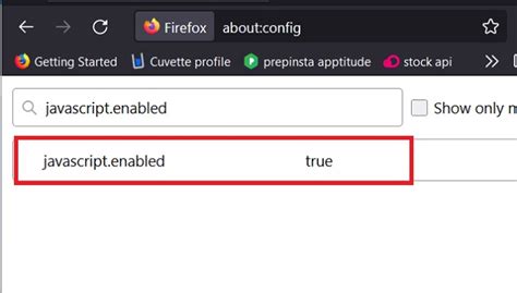 如何在 firefox 中禁用 javascript