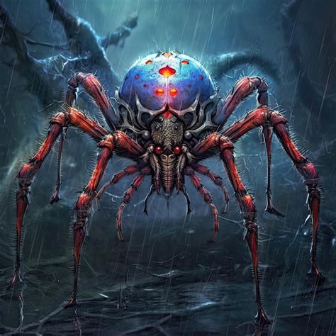 Premium Ai Image Fantasy Spider Ai Generative