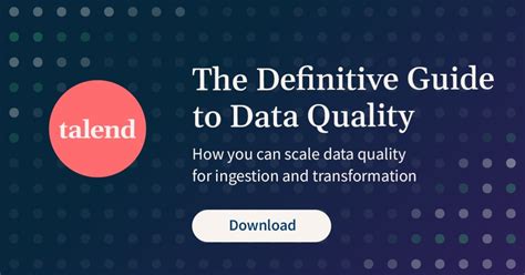 Talend On Linkedin The Definitive Guide To Data Quality