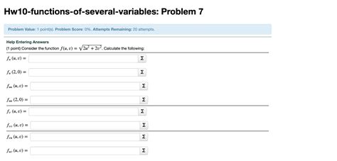 Solved Hw10 Functions Of Several Variables Problem 7