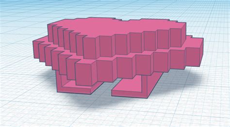 8 Bit Heart Button Cover By Ethan A Download Free Stl Model