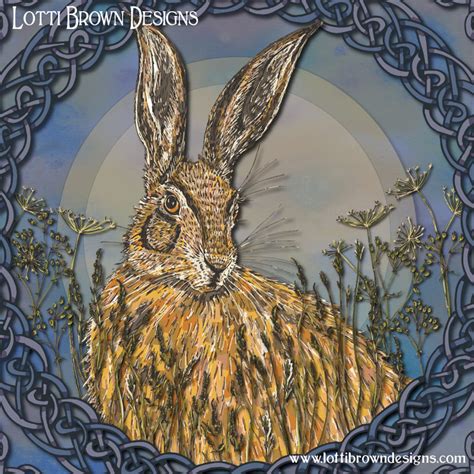Hare Print Unframed Hare Art British Wildlife Art Print Etsy