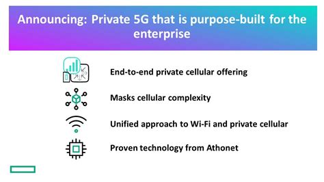 Welcome To Hpe เปิดตัว Hpe Aruba Networking Enterprise Private 5g ชูจุดเด่นช่วย