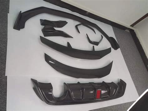 Q60 Carbon Fiber Front Lip Side Skirts Rear Diffuser C Blade Spoil Focuscarbon