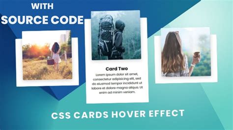 Card Hover Effect Responsive With Source Code Youtube