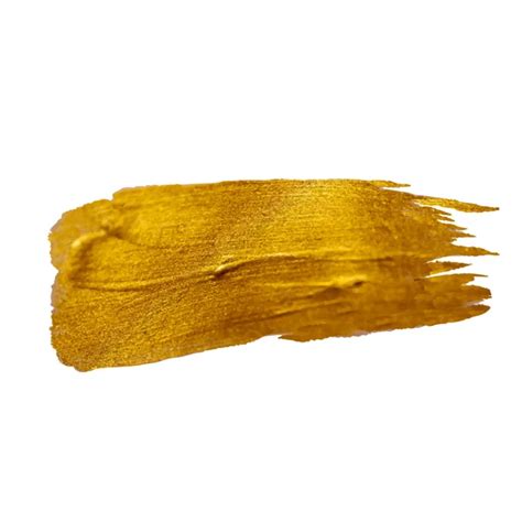 Gold Texture Paint Stain Illustration Hand Drawn Brush Stroke Design Elements Abstract Gold