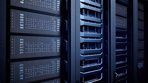 서버 랙 개념 데이터 센터 및 샷 서버 룸에서 완전히 작동하는 서버 랙의 여러 행 컴퓨터 네트워크 보안 개념 It 지원에 대한 스톡 사진 및 기타 이미지 Istock