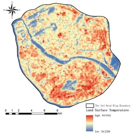 Spatial Distribution Map Of Lst Download Scientific Diagram