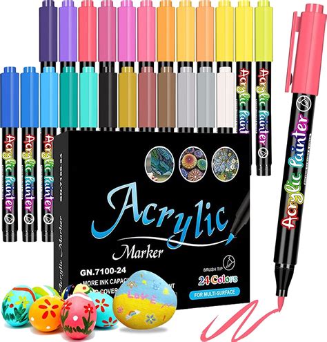 72 Colores Plumones Acrilico Lineveo 36pcs Acrylic Markers Bicolor Marcadores Acrílicos