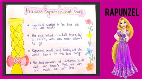 5 Line Story Of Rapunzel 5 Line Story Of Princess Rapunzelrapunzel Ki
