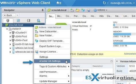 Esx Virtualization Check This Vmware Vcsa 6 5 Active Passive Setup With Simple Configuration