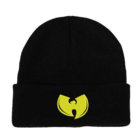 Wu Tang Clan ANIME Beanie Black W YELLOW Logo NWOT Methon Man Etsy