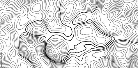 Topographic Map And Landscape Terrain Texture Grid Abstract White Topography Vector Background