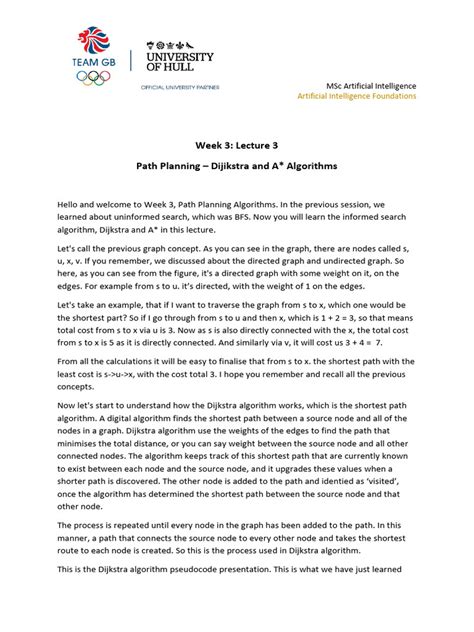 artin1 wk 3 lecture 3 dijkstra and a star algorithms pdf theoretical computer science