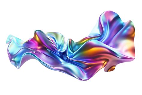 ai generated abstract iridescent cloth simulation png 42148430 png