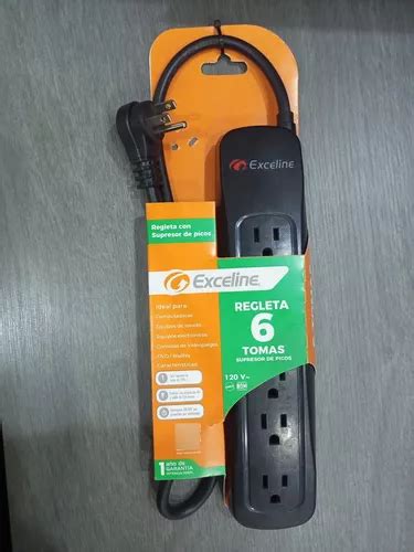 Regleta Supresor De Pico A 350 Joules 6 Tomas Mercadolibre