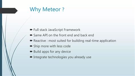 meteor js ppt