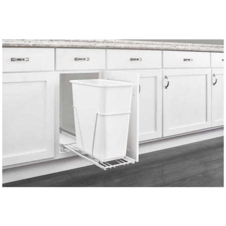 Rev A Shelf RV 9PB Classic 9 1 2 W Steel Pull Out Slide Out Single 30 Qt 7 5 Gallon Trash Can