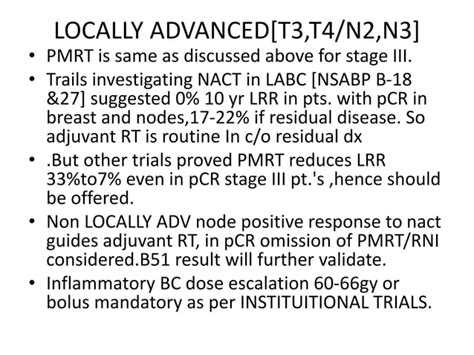 Adjuvant Radiotherapy In Cancer Breast Pptx Pptx