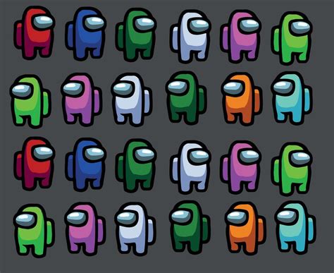 Among Us Game Multiplayer Online Game Multicolor Characters 10503949