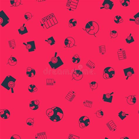 Set Financial Growth Server Document With Graph Chart And Pie