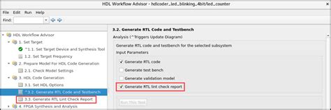 Generate Rtl Lint Check Report Using Hdl Workflow Advisor And Synopsys Spyglass Lint Tool