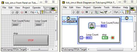Solved Tick Count Express Vi Outputs 0 On Fpga Target Running With Simulated Io Ni Community