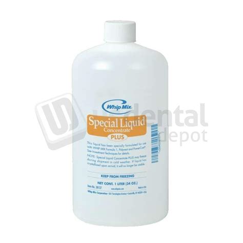 Special Liquid Concentrate Plu Whip Mix 38127 Us Dental Depot