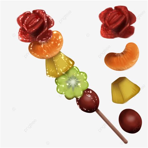 설탕에 절인 과일 탕후루 설탕을 입힌 과일 과일 사탕 Png 일러스트 및 Psd 이미지 무료 다운로드 Pngtree