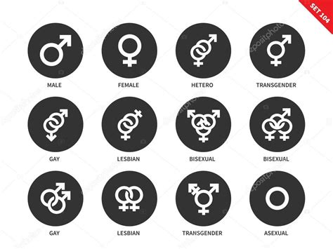 Iconos De Orientación Sexual Sobre Fondo Blanco 2024