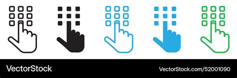 Code Lock Icon Line Art Royalty Free Vector Image