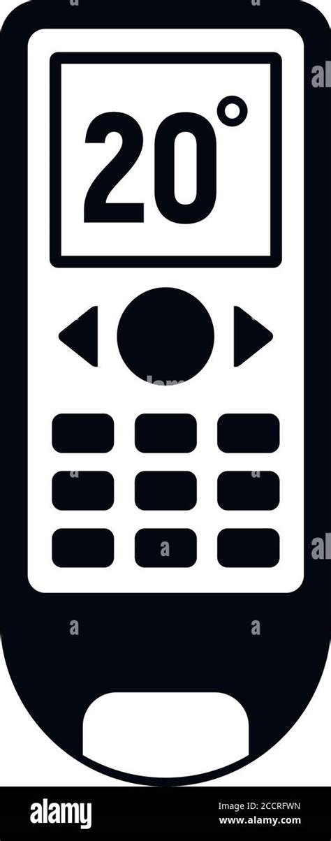 Conditioner Remote Control Icon Simple Illustration Of Conditioner Remote Control Vector Icon