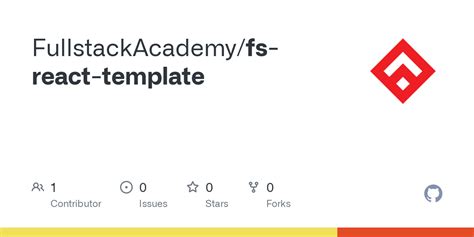 GitHub FullstackAcademy Fs React Template