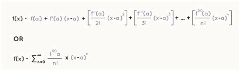 Taylor Series Formula Proof Application Examples